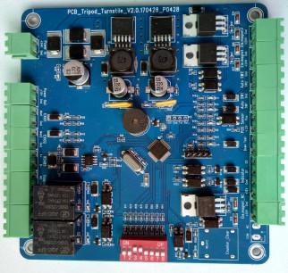 China Full Height Turnstile Gate Mechanism 240v 2.2A Pcb Drive Board for sale