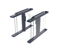 China Swing Speed Gate Turnstile QR Reader 6 Pairs Infared Sensor Anti Clamp for sale