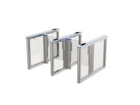 China Automatic Opening Swing Barrier Turnstile Artificial Marble High Security Turnstile for sale