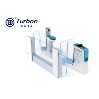China Double Identification Speed Gate Turnstile RS485 Airport Swing Gates for sale