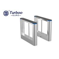 China Glass Speed Gate Turnstile Entrance Turnstile Gate Black Artificial Marble Turboo Euro for sale