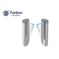 China Running Stable Access Control Turnstile No Mechanical Impact Flap Barrier Gate for sale