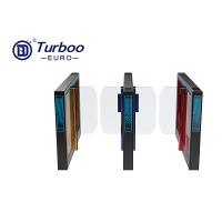 China Swing Transparent Arm Speed Gate Turnstile Servo Motor For Office Building for sale