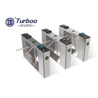 China Semi Automatic Pedestrian Access Control Turnstile Gate Stainless Steel 1.5mm Thickness for sale