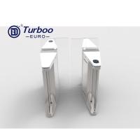China Optical Pedestrian Gate Turnstiles High Speed SUS304 10mm Transparent Acrylic Wings for sale