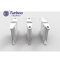 China Optical Pedestrian Gate Turnstiles High Speed SUS304 10mm Transparent Acrylic Wings for sale