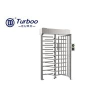 China Fingerprint Full Height Turnstile Stainless Steel Single Pass Site for sale