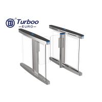 China Automatic Access Control Turnstile Gate Transparent Acrylic Arm With Brushed Servo Motor for sale