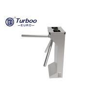 China RFID Fingerprint Tripod Turnstile Gate SUS304 Solenoid Lock Waist Height for sale