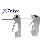 China RFID Fingerprint Tripod Turnstile Gate SUS304 Solenoid Lock Waist Height for sale