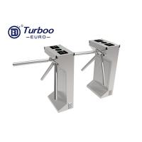 China RFID Fingerprint Tripod Turnstile Gate SUS304 Solenoid Lock Waist Height for sale