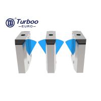 China Lobby Access Control Turnstile Gate Waist Height Turnstile 35w PC Arm Material for sale