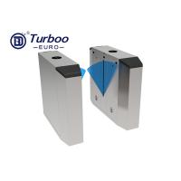 China Durable Retractable Flap Barrier Turnstile Biometric Access Control System for sale