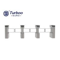 China Mechanical Stainless Steel Turnstiles Retractable Flap Barrier Turnstile For Stadium for sale
