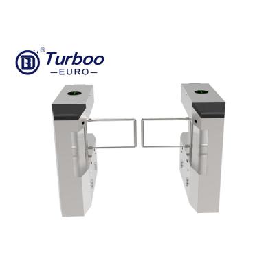 China Mechanical Stainless Steel Turnstiles Retractable Flap Barrier Turnstile For Stadium for sale