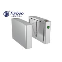 China SUS304 Access Control Turnstile Gate Optical Stainless Steel Waist Height Turnstile for sale