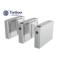 China SUS304 Access Control Turnstile Gate Optical Stainless Steel Waist Height Turnstile for sale