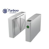 China SUS304 Access Control Turnstile Gate Optical Stainless Steel Waist Height Turnstile for sale