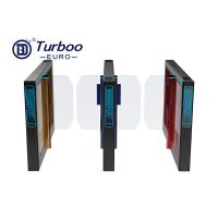 China Transparent Arm Swing Barrier Turnstile Servo Motor For Office Building for sale