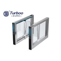 China Transparent Arm Swing Barrier Turnstile Servo Motor For Office Building for sale