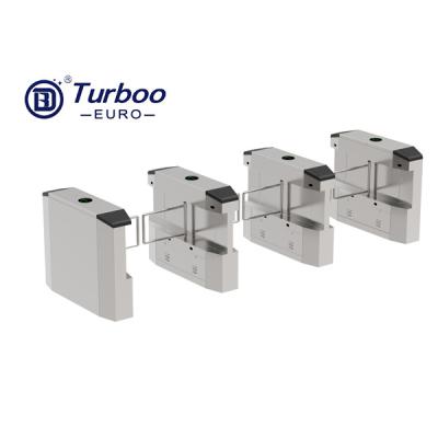 China Smart Pedestrian Swing Gate 304 / 316 Stainless Steel 35w Drop Arm Turnstiles for sale