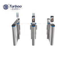 China High End Speed Acrylic Swing Barrier Turnstile With LED Light 304 Stainless Steel Turboo for sale