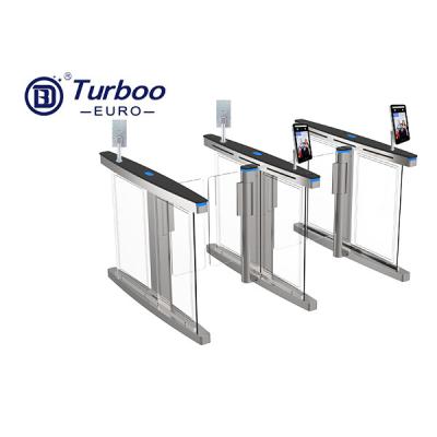 China 2.0mm SUS Stainless Steel Swing Barrier Turnstile High Speed Pedestrian Access Turboo for sale
