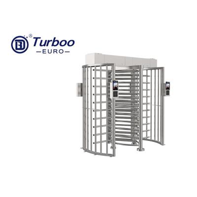 China CE Approved Full Height Turnstile Revolving Door 30 Persons / Min Transit Speed Turboo for sale