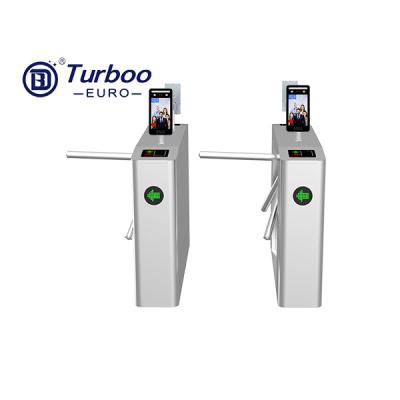 China RFID Access Control Tripod Turnstile Gate Full Stainless Steel With LED Indicator Turboo for sale