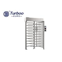 China 100-240V Full Height Turnstile Gate SUS304 Material RS485 Automatic Access Control Turboo for sale