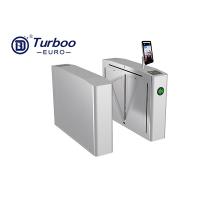 China Waist Height Flap Barrier Turnstile Pedestrian Turnstile Gate Access Control Turboo for sale