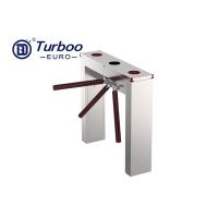 China Security Tripod Turnstile Gate 304 SUS Dry Contact With RFID Card Reader for sale