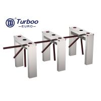 China Security Tripod Turnstile Gate 304 SUS Dry Contact With RFID Card Reader for sale