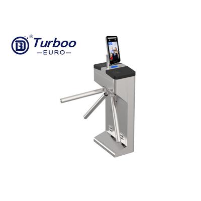 China Semi Auto Access Control Turnstile Tripod Turnstile Gate 304 / 316 Stainless Steel for sale