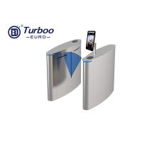 China SUS304 Retractable Flap Barrier Turnstile RFID Waist Height Turnstile for sale