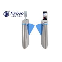 China SUS304 Retractable Flap Barrier Turnstile RFID Waist Height Turnstile for sale