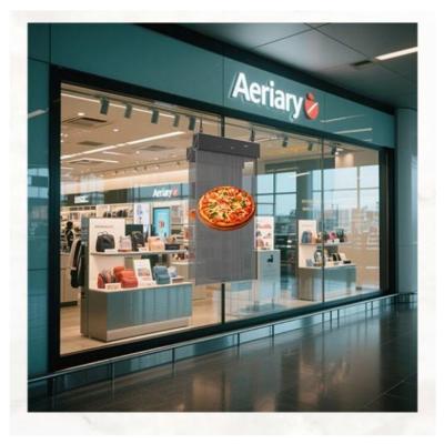 China P3.9 Holographic LED Screen Black Face LED Glass Screen For Indoor Use for sale