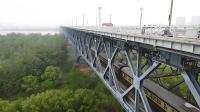 China Anti Fatigue Steel Girder Railway Bridge 100M Large Span Steel Modular Building for sale