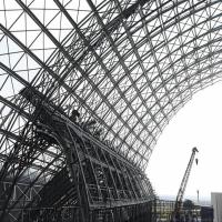 China 5000 - 50000 People Prefab Steel Structure Wind Resistance 35m/S Prefabricated Steel Buildings for sale
