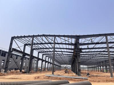 China EN10025 Warehouse Steel Structure 100mm - 200mm Multi Storey Modular Buildings for sale