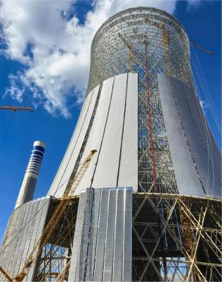 China Prefabrication Cooling Tower Steel Structure Petrochemical Hot Dip Galvanized Structure for sale