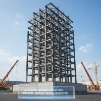 China High Rise Prefabricated Steel Frame Houses Prefab Commercial Metal Buildings Seismic for sale