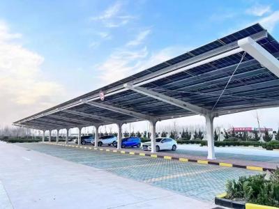 China Steel Solar PV Carports Bracket Corrosion Resistant Degree 8 Fortification Carport Pv System for sale