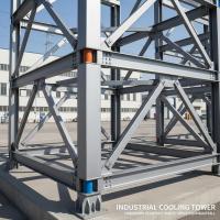 China 85um Cooling Tower Steel Structure Corrosion Resistant Galvanised Steel Frame Building for sale