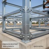 China 85um Cooling Tower Steel Structure Corrosion Resistant Galvanised Steel Frame Building for sale
