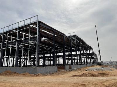 China Q355 Anti Corrosion  Metal Workshop Garage Steel Plant Structure Quick Installation for sale