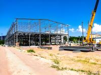 China Large Span Metal Workshop Building Kits Q355 Industrial Plant Prefabricated Commercial Buildings for sale