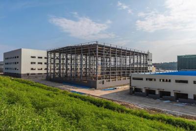 China High Strength Workshop Steel Structure 15m - 36m Agricultural Storage Warehouse for sale