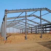 China Quick Construct Metal Workshop Building Steel Structure Prefab Workshop Garage For Light for sale