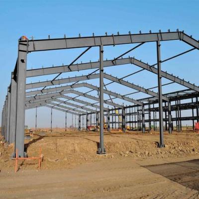 China Quick Construct Metal Workshop Building Steel Structure Prefab Workshop Garage For Light for sale